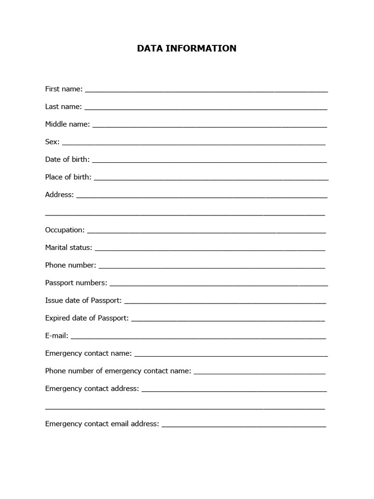 Data Information | PDF