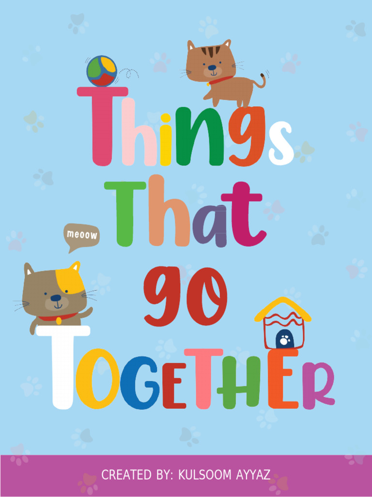 Things That Go Together Activities | PDF