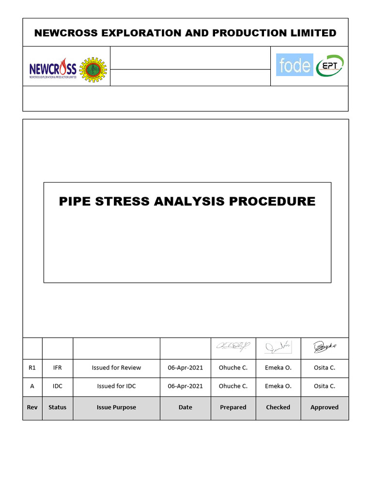NG 024 AWB FWS CSDW PRO 30 0001_revR1_Pipe Stress Analysis Procedure ...