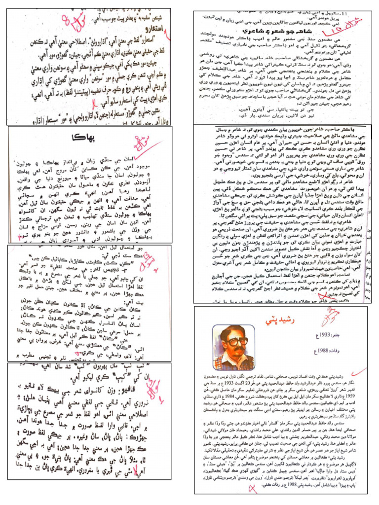 XII Sindhi | PDF