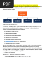 Market Structures - Notes For Economics Students | PDF