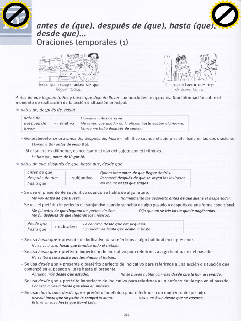 Temporales Gramátia Del Uso - B1-B2 | PDF