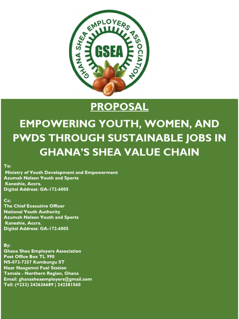 Final - Proposal - Ghana Shea Employers Association | PDF | Capacity Building | Disability