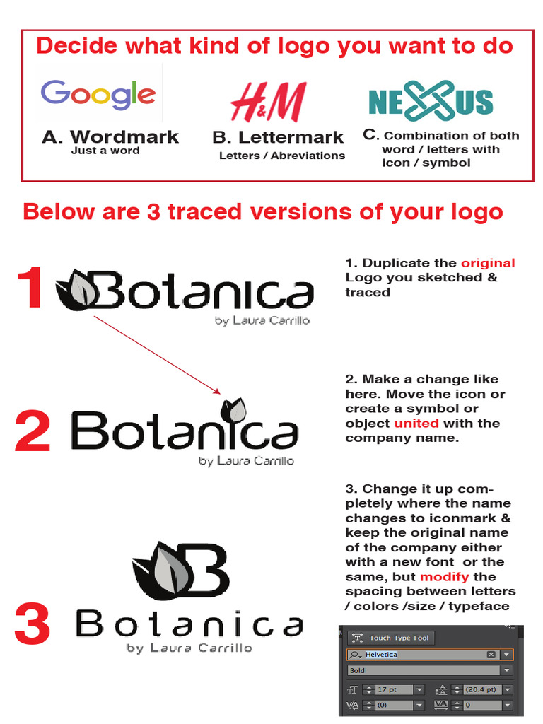 Logo Design Types and Techniques | PDF