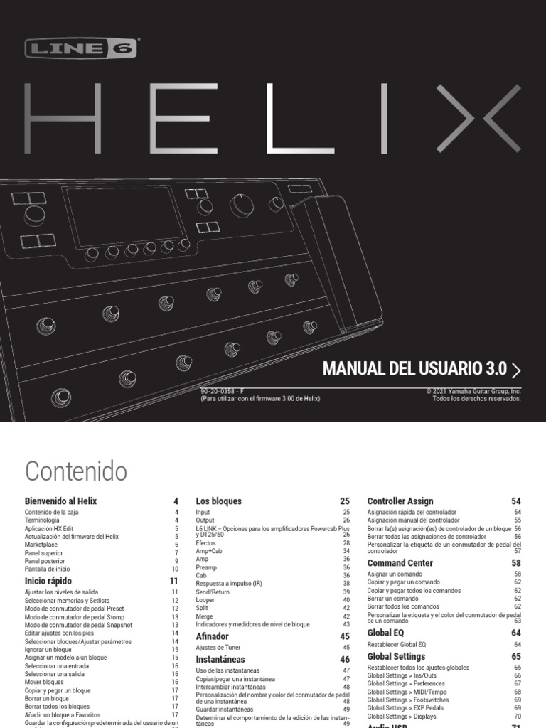 Manual de Usuario Helix 3.0 de Yamaha | PDF | Altoparlante | Electrónica
