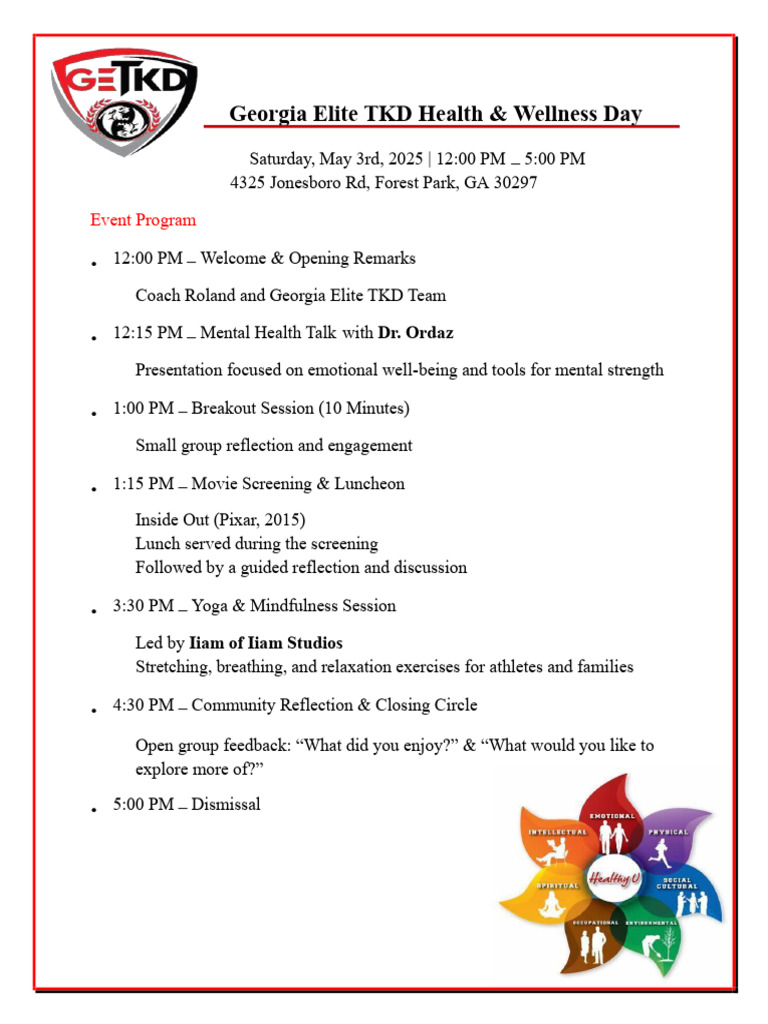 Health Wellness Day Program | PDF