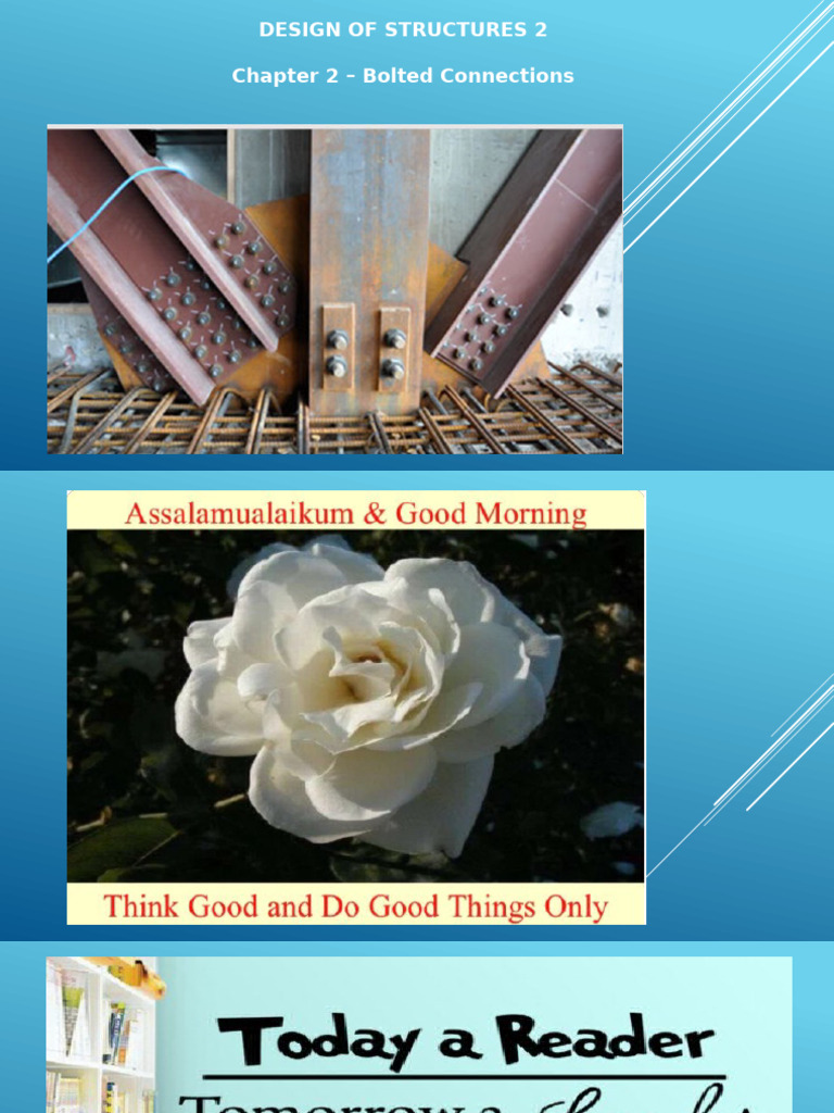 Chapter 2 - Design of Bolted Connection | PDF | Screw | Buckling