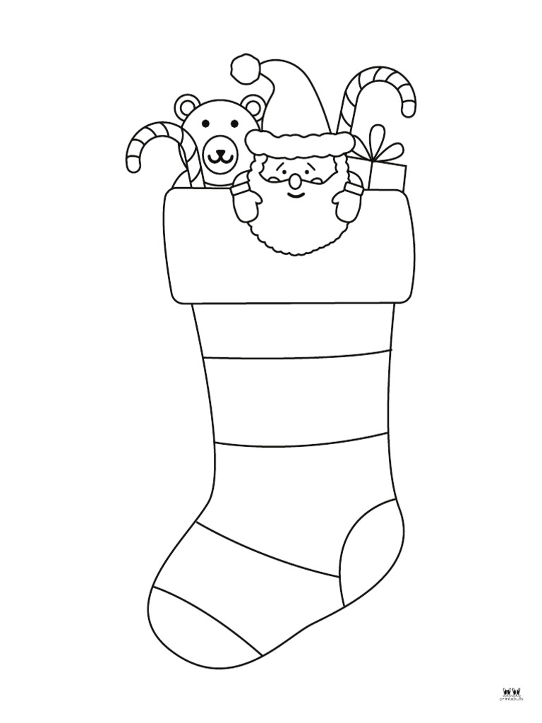 Printable Santa Coloring Page Page 1 | PDF