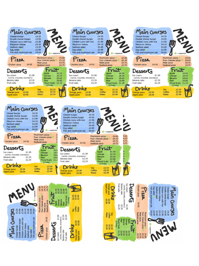 Menu | PDF