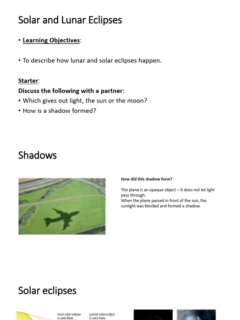 Solar and Lunar Eclipses | PDF