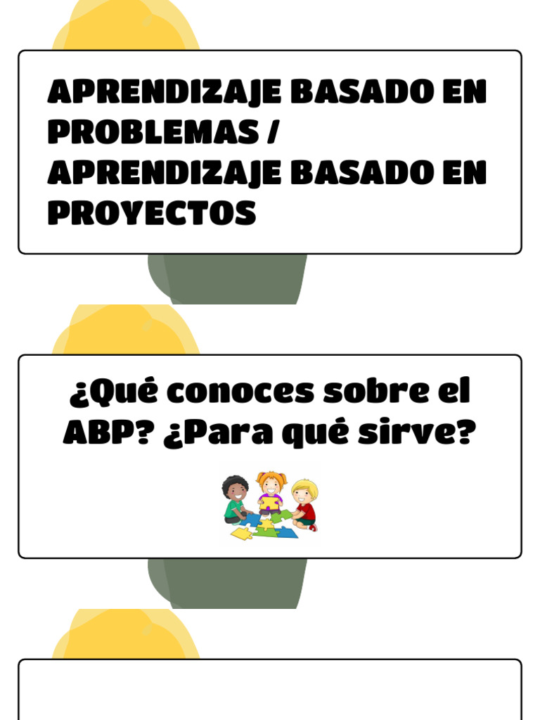 Aprendizaje Basado en Proyectos: Guía ABP | PDF | Aprendizaje ...