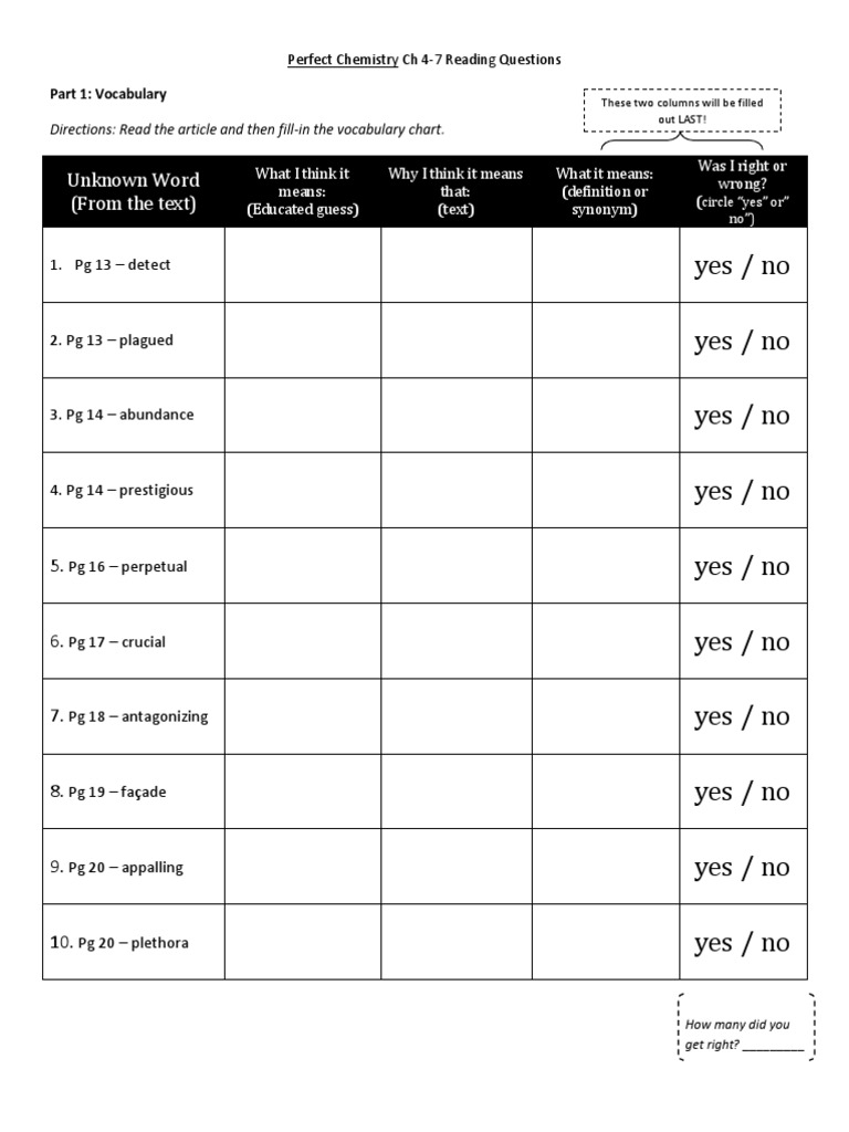 Perfect Chemistry CH 4-7 | PDF | Metaphor | Semiotics