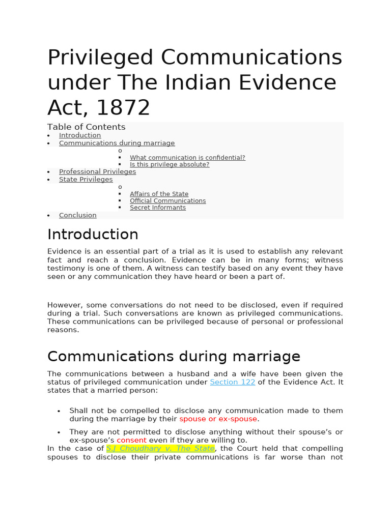 3f Privileged Communications Evidence | PDF | Attorney–Client Privilege ...