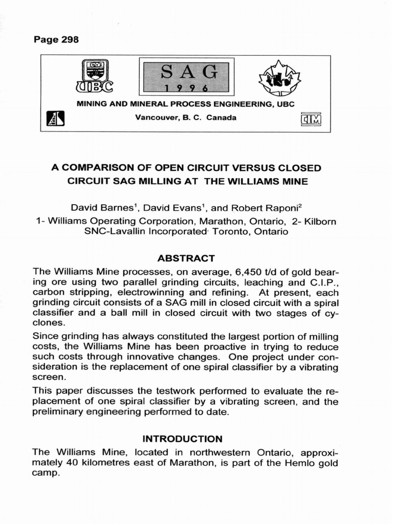 A Comparison of Open Circuit Versus Closed Circuit_23 | PDF | Mill ...