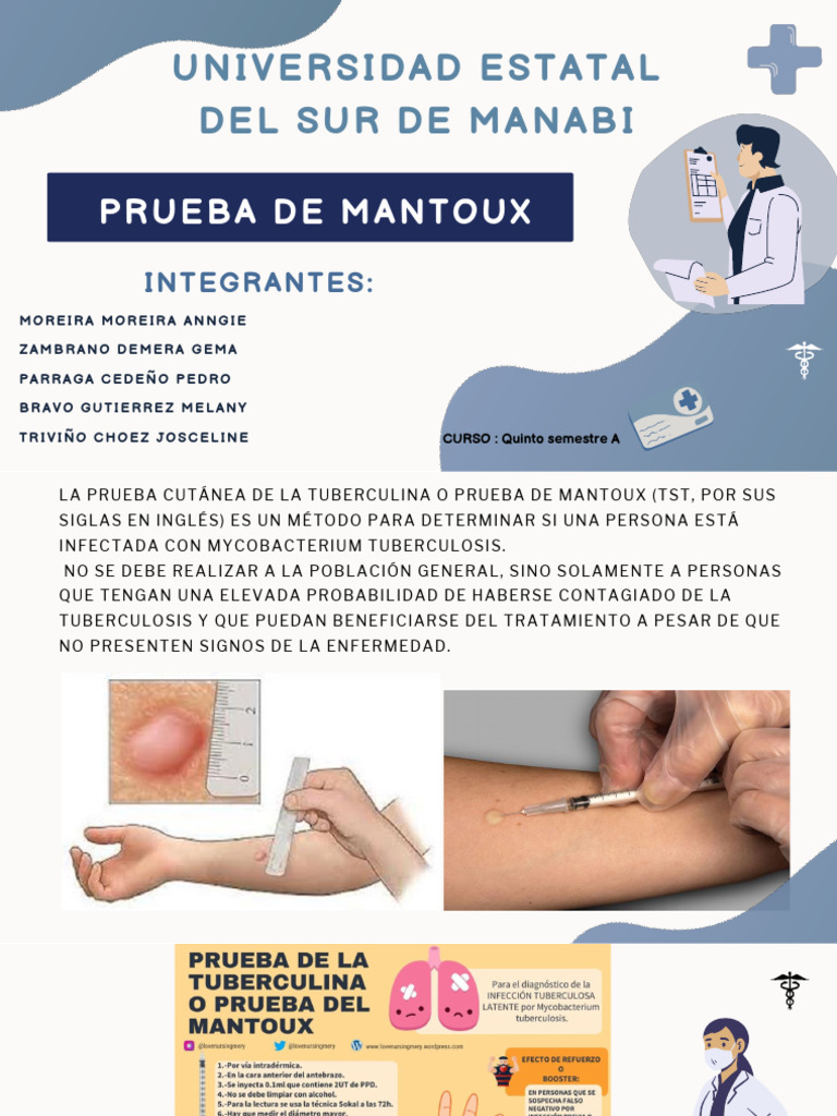 Prueba de Mantoux: Técnica e Interpretación | PDF | Tuberculosis | Medicina