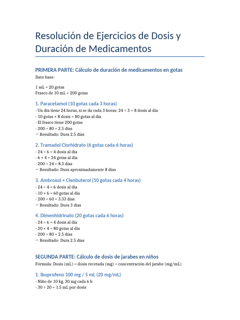 Resolucion_Ejercicios_Medicamentos | PDF