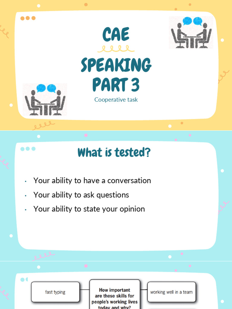 CAE Speaking Part 3 Phrases Guide | PDF