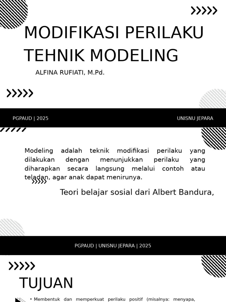 Tehnik Modeling Modifikasi Perilaku | PDF