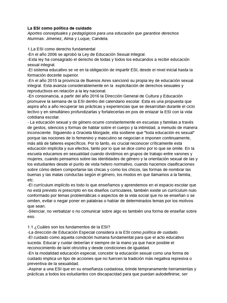 Resúmen TFO | PDF | Educación sexual | Invalidez