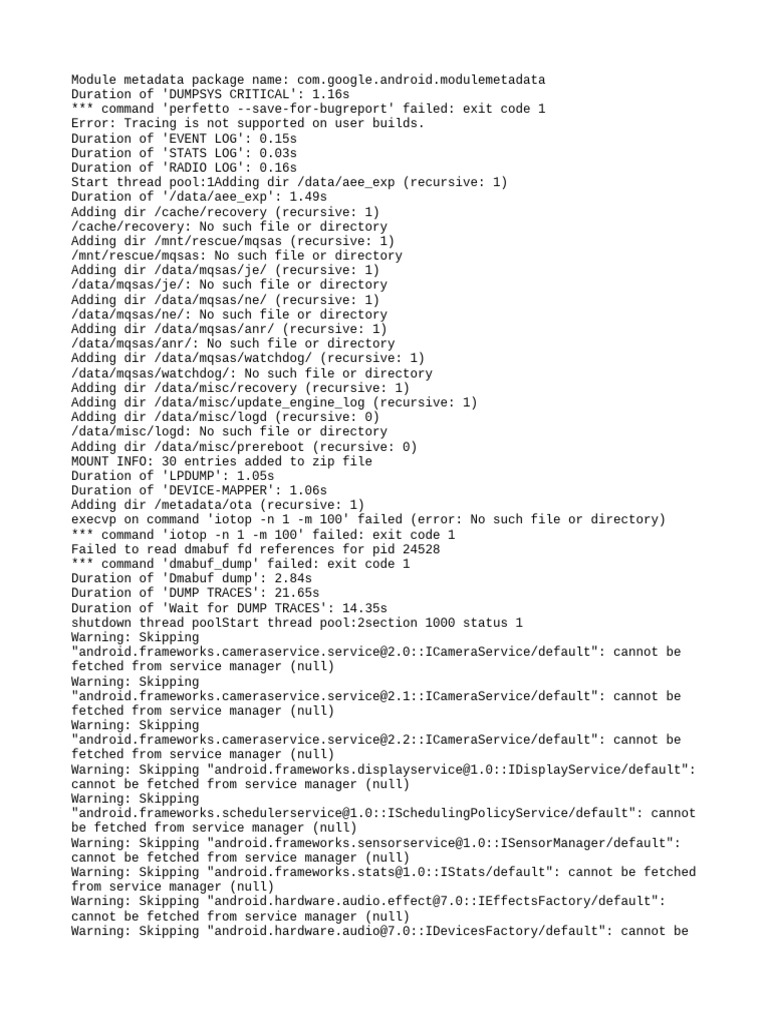 Bugreport Snow - Global SP1A.210812.016 2024 12 26 11 03 33 Dumpstate ...