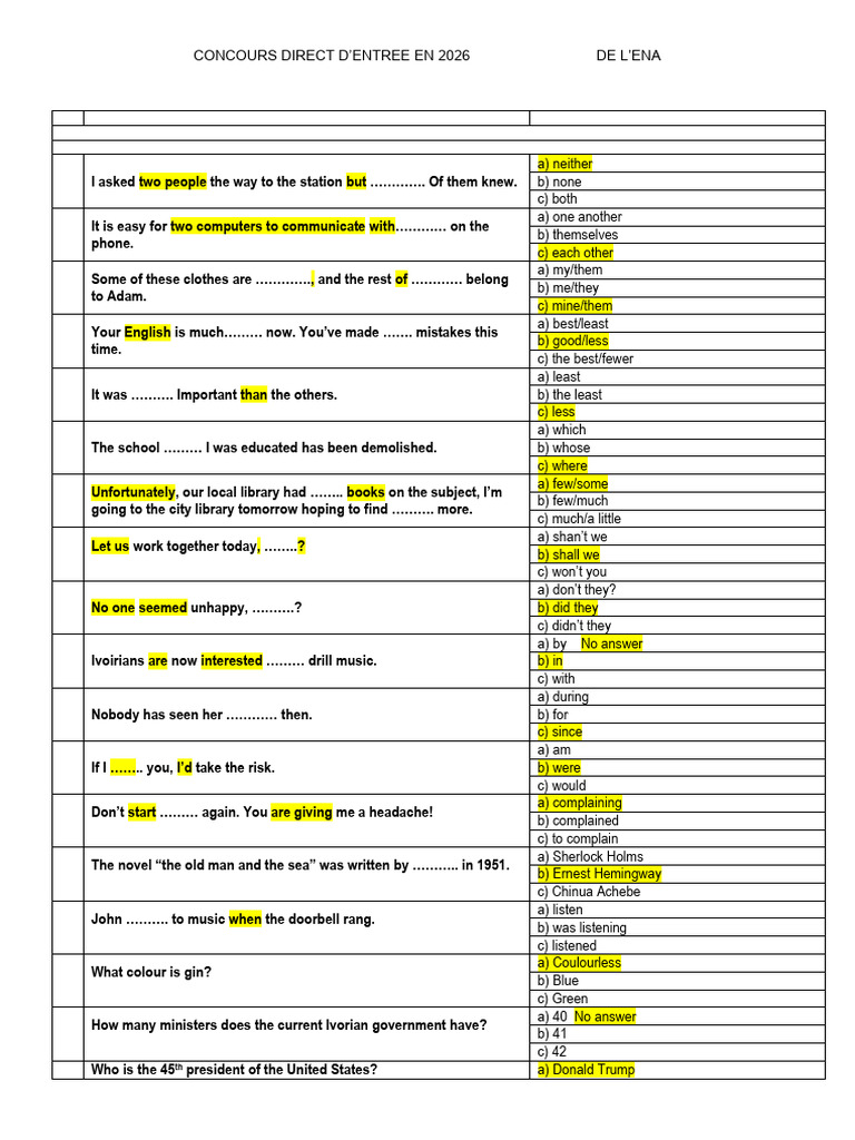 2025 ENGLISH CPD TEST 4 with keys | PDF | Presidencies | Joe Biden