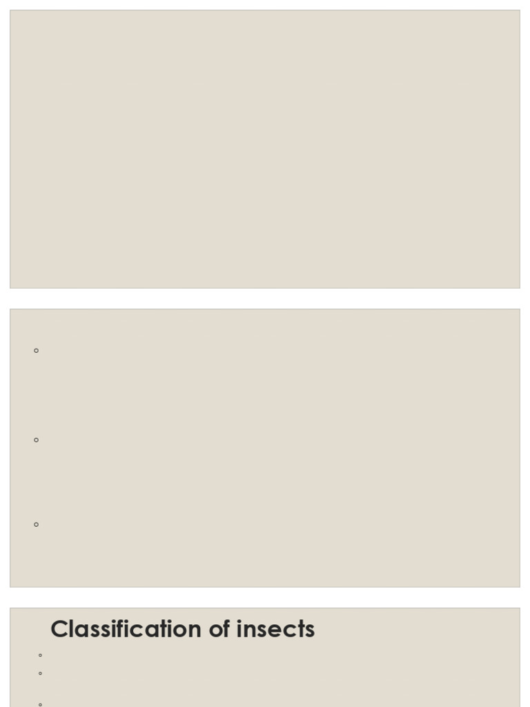 Classification of Insects BSC Lecture Notes | PDF | Pest (Organism ...