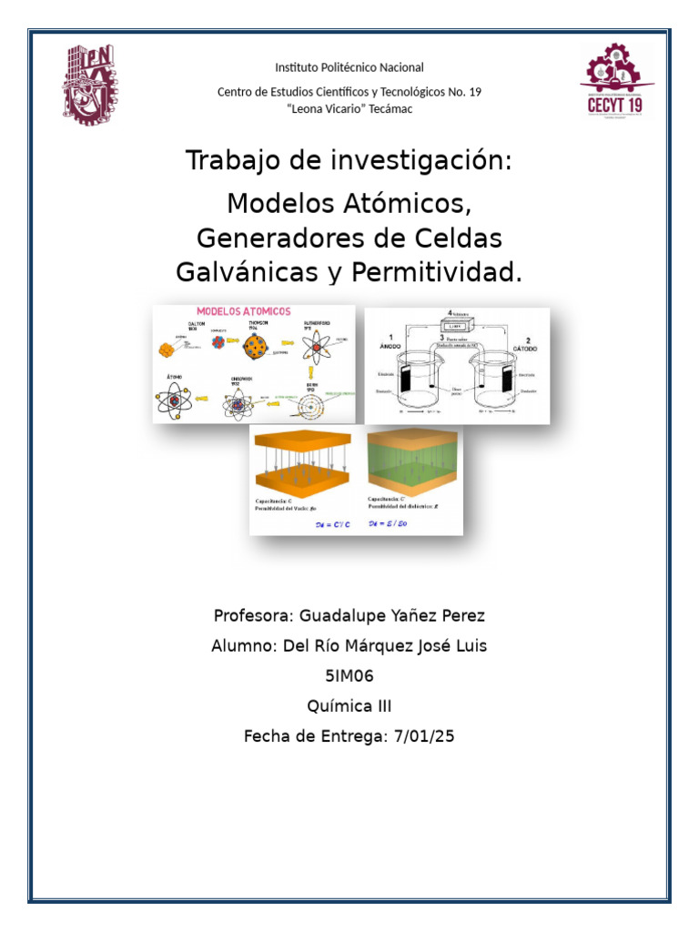 Investigacion de Fisica MD Atm PRM y Cel Quim | PDF | Química | Núcleo ...