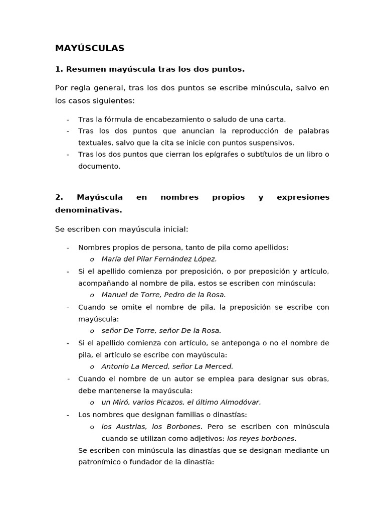 Uso de mayúsculas y puntuación | PDF | Coma | Comillas