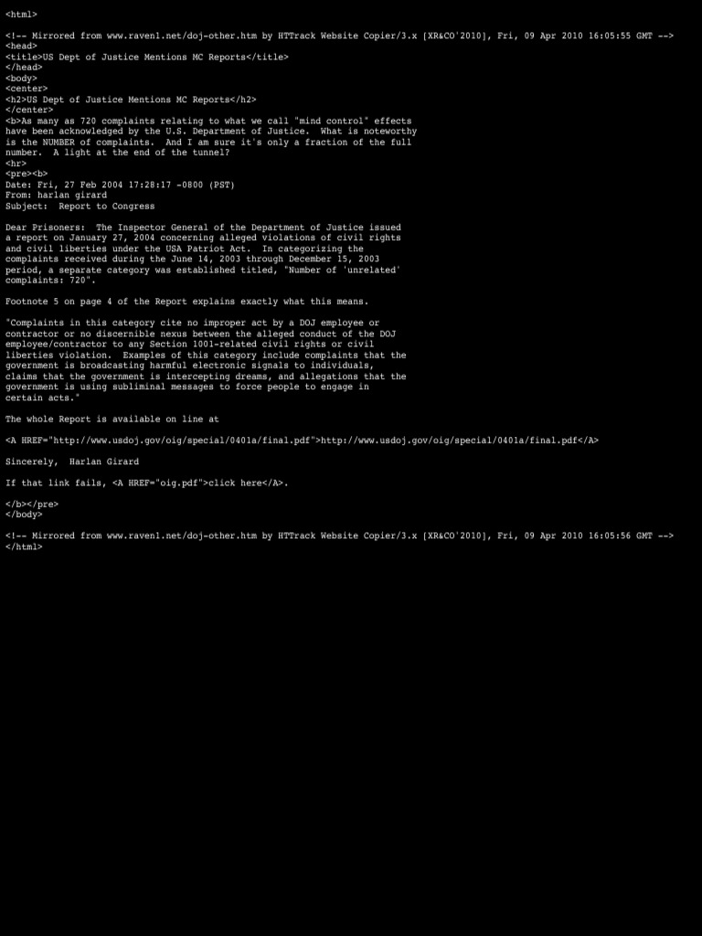 DOD Hints Using Mind Control | PDF