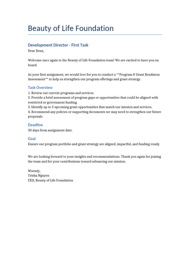 Dena Biagas First Task Sheet | PDF