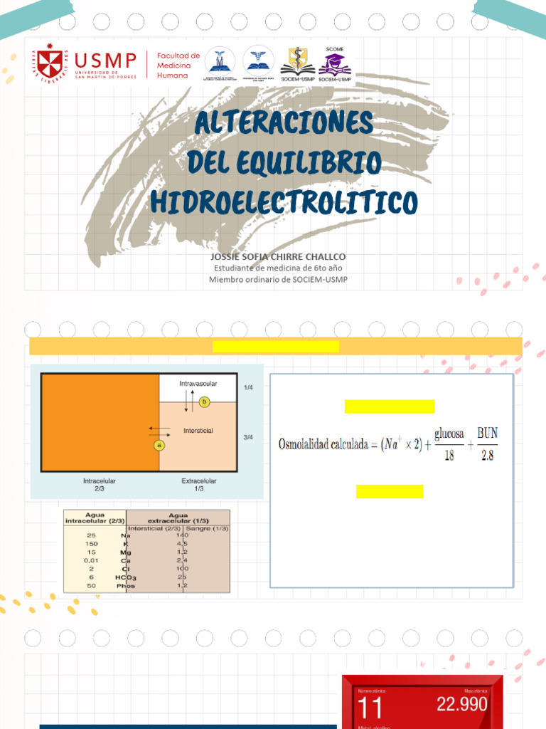 (2.1) Alteraciones Del Equilibrio Hidroelectrolitico Tema 6 | PDF | Sodio