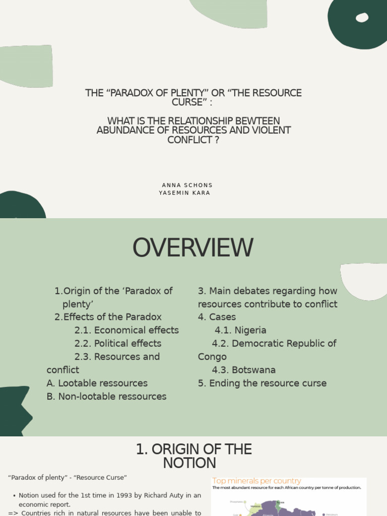 GR 10 - The Paradox of Plenty - SPPV 2025 | PDF | Economies