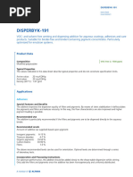 Disperbyk 190 | PDF | Materials | Industrial Processes