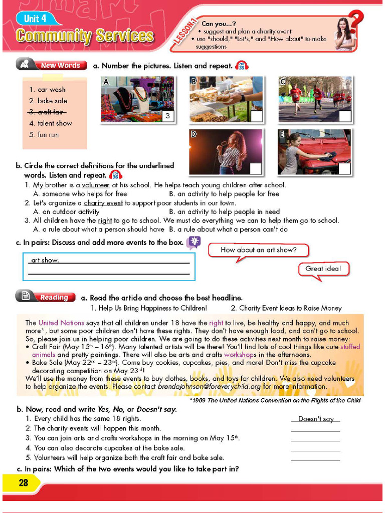 Unit 4 Community Service | PDF