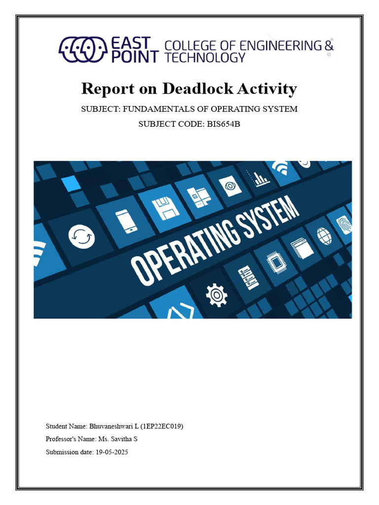Report on Deadlock Activity | PDF | Bus