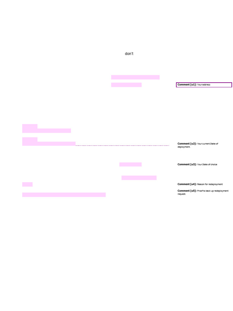 Redeployment Letter | PDF