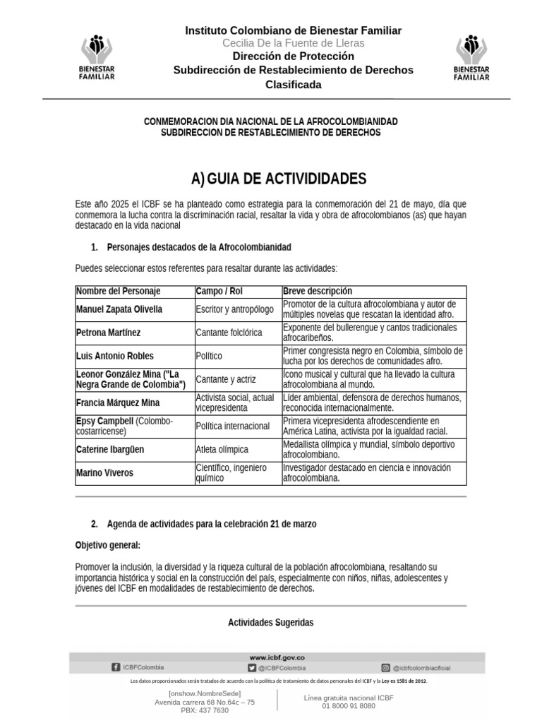 Guía de Actividades Conmemorativas | PDF | Abolicionismo | Esclavitud