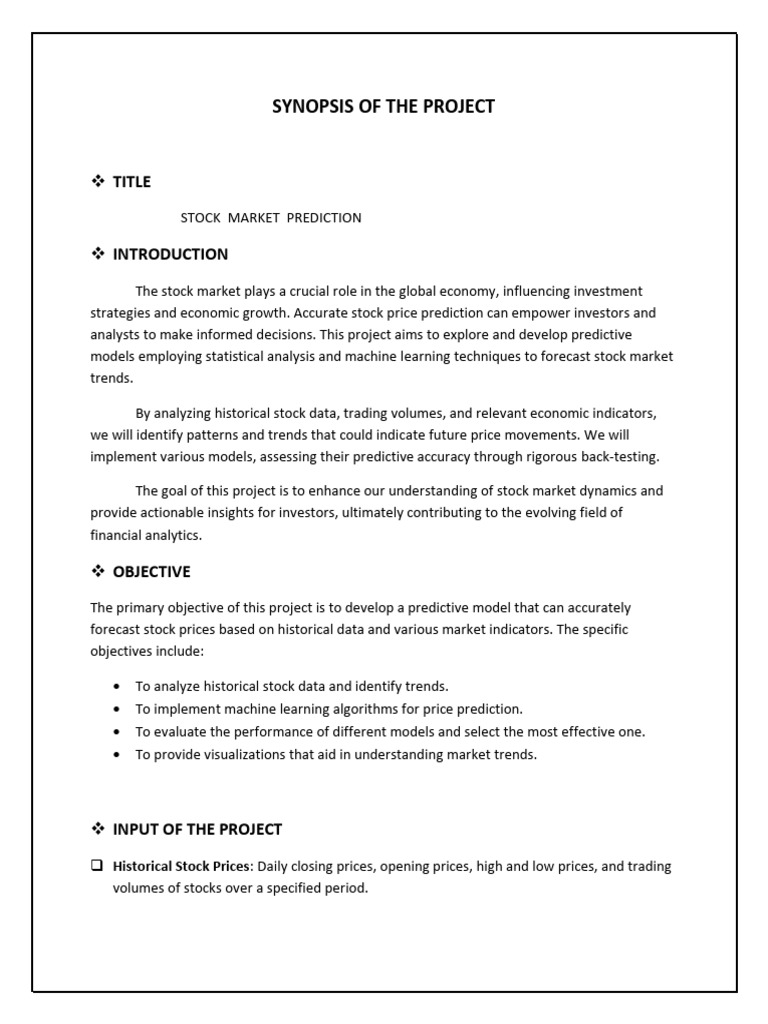 Stock Market Prediction Models Analysis | PDF | Prediction | Machine ...