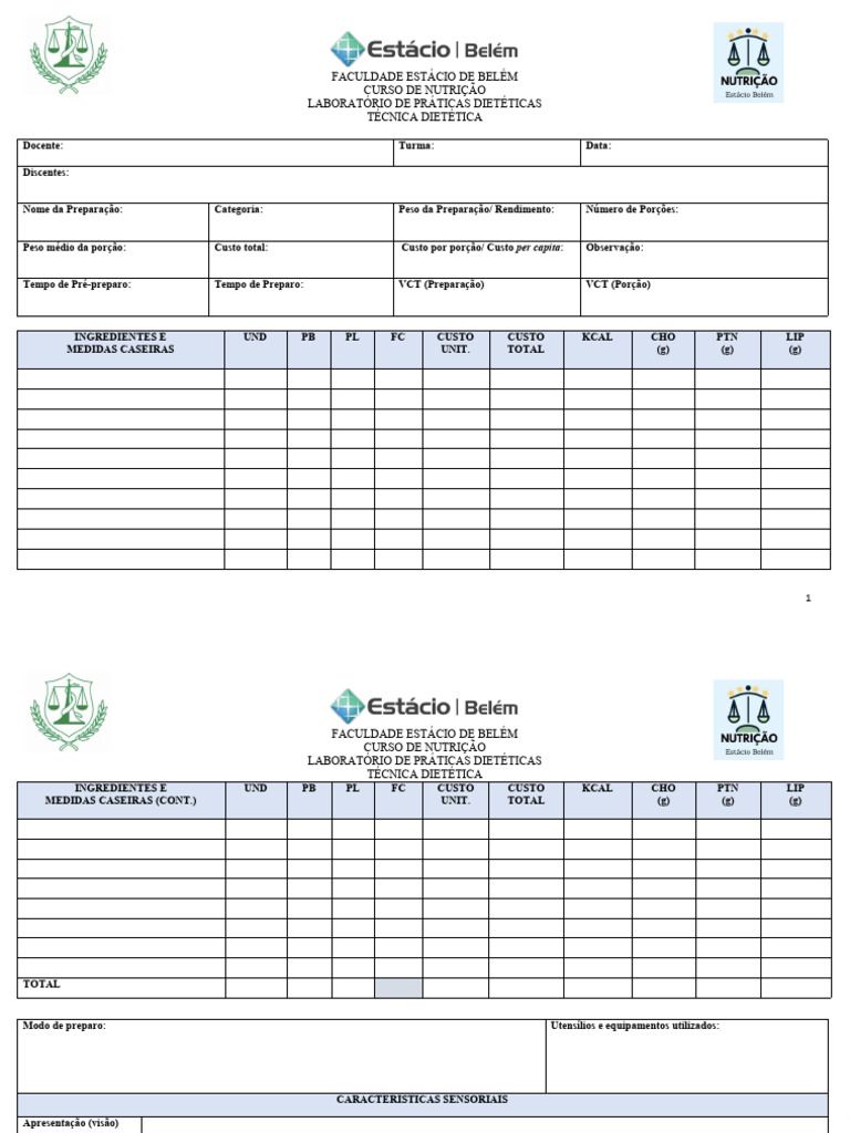 Ficha T Cnica Modelo | PDF