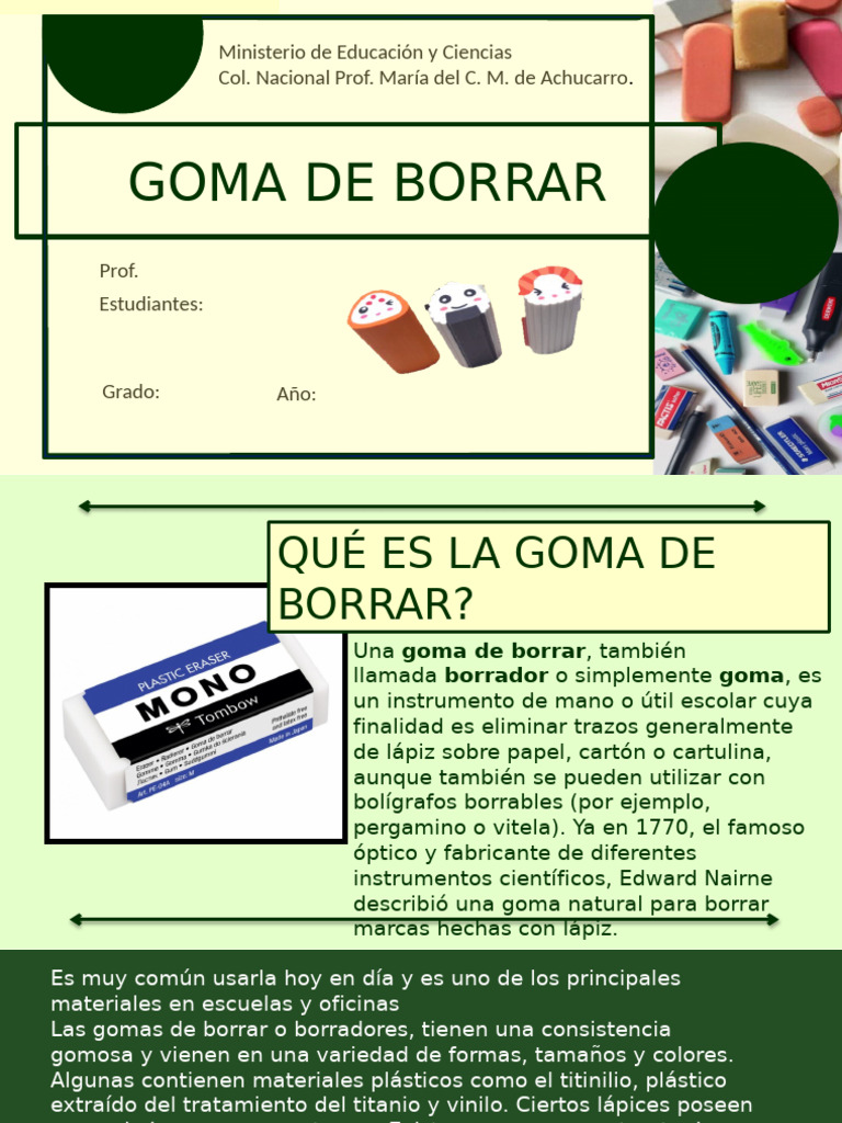 Goma de Borrar 1 | PDF