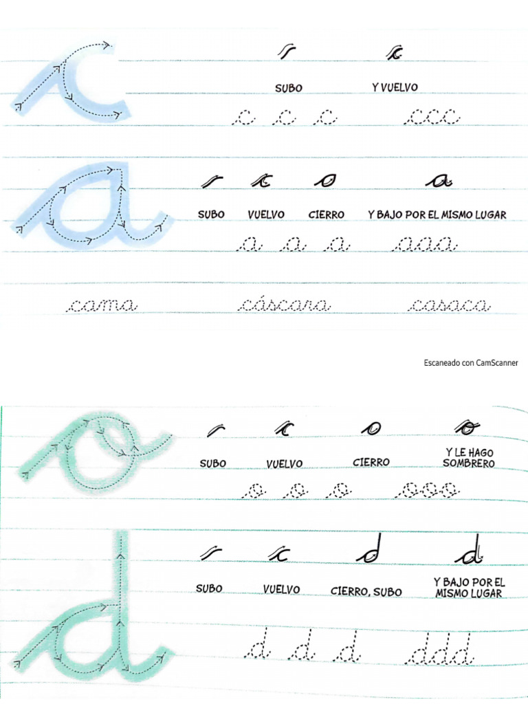 Cursiva para Aprender A Escribir | PDF