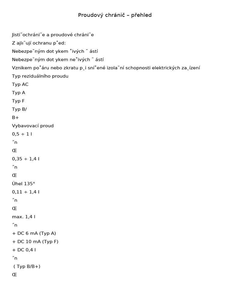 Proudovy Chranic Prehled Utf8 | PDF