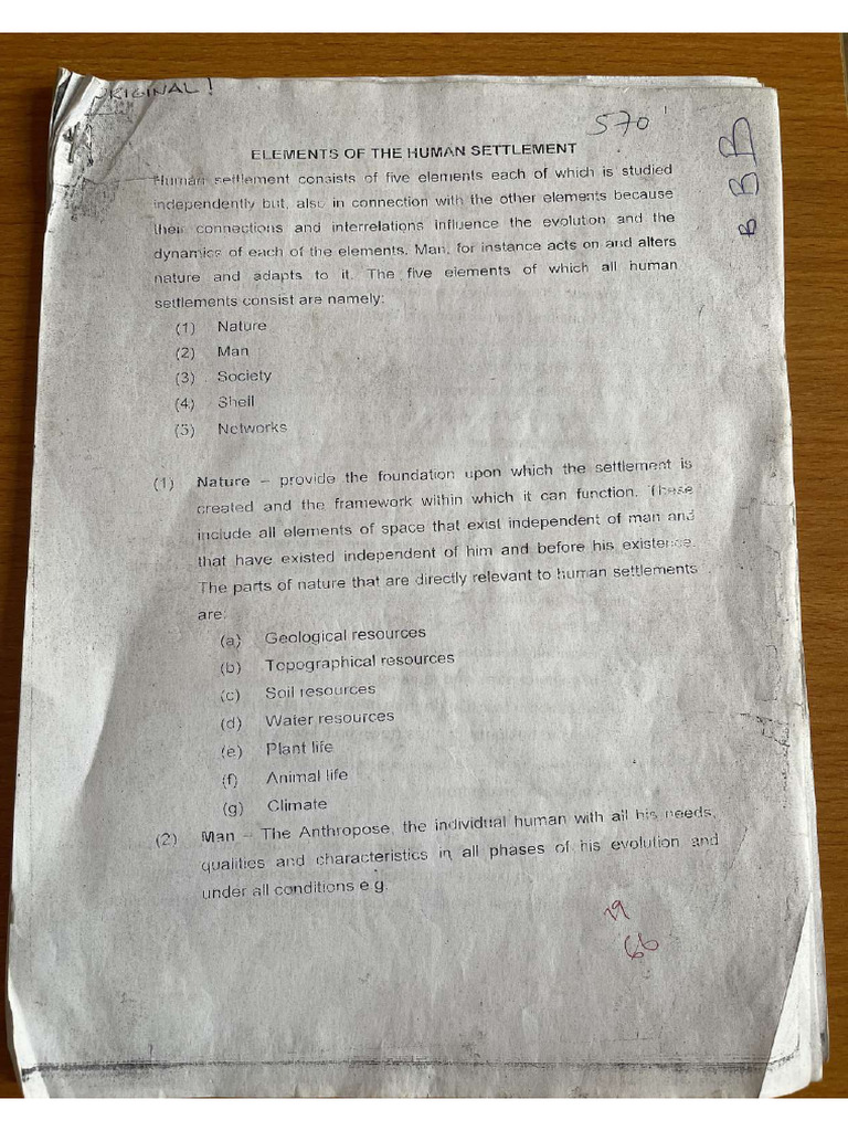 Human Settlement and Architecture | PDF