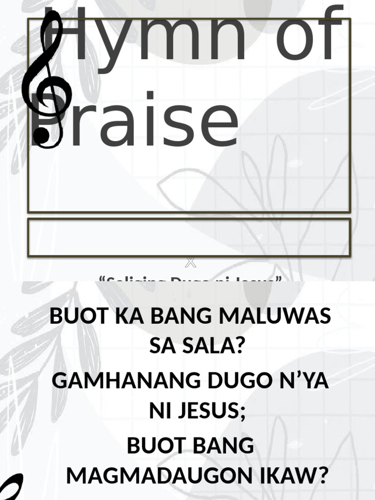 Some Hymns Compilation of Mga Alawiton Sa Pagsimba Book | PDF
