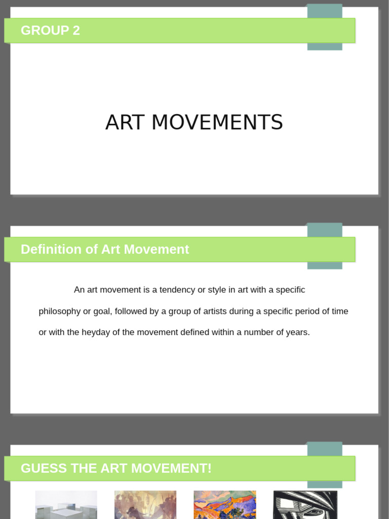 Group-2 - Art-Movements of Arts Appreciation | PDF | Abstract Art | Paintings