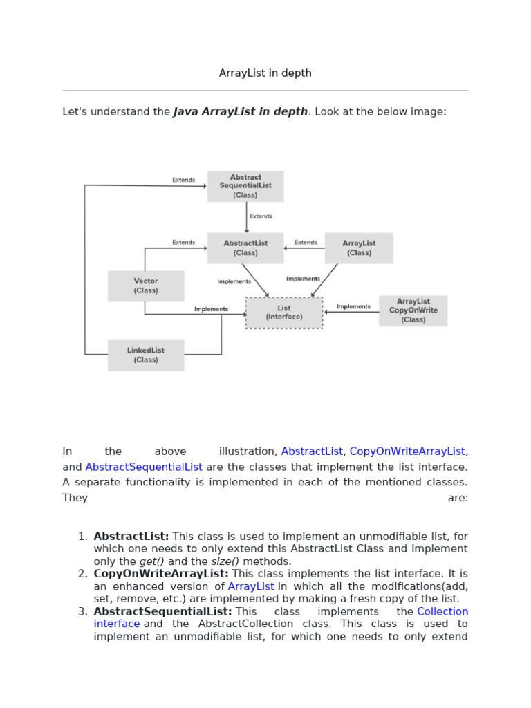 ArrayList in Depth | PDF