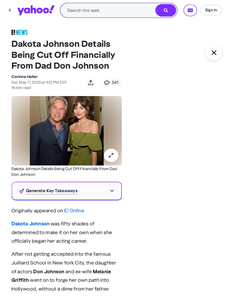Dakota Johnson Details Being Cut Off Financially F | PDF | American ...