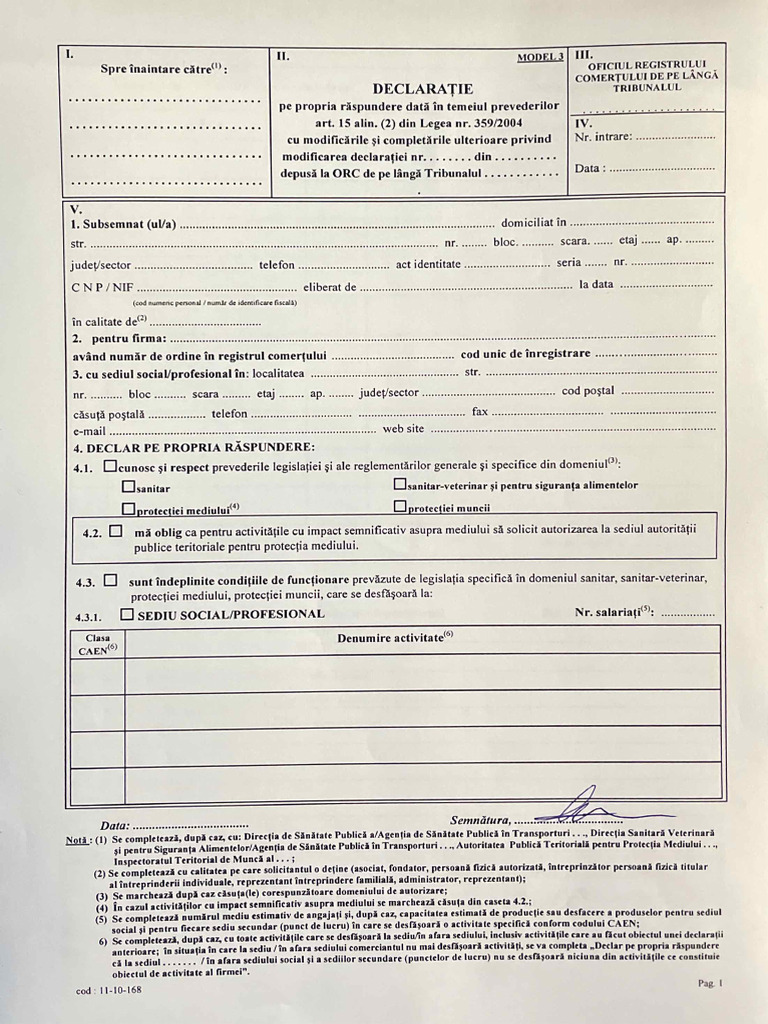 Declarația 3 Partea 2 | PDF
