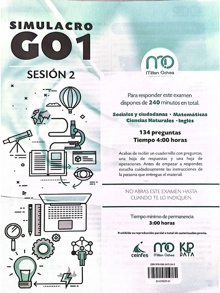 Simulacro GO1 Sesion 2 Milton Ochoa Grado 11 | PDF
