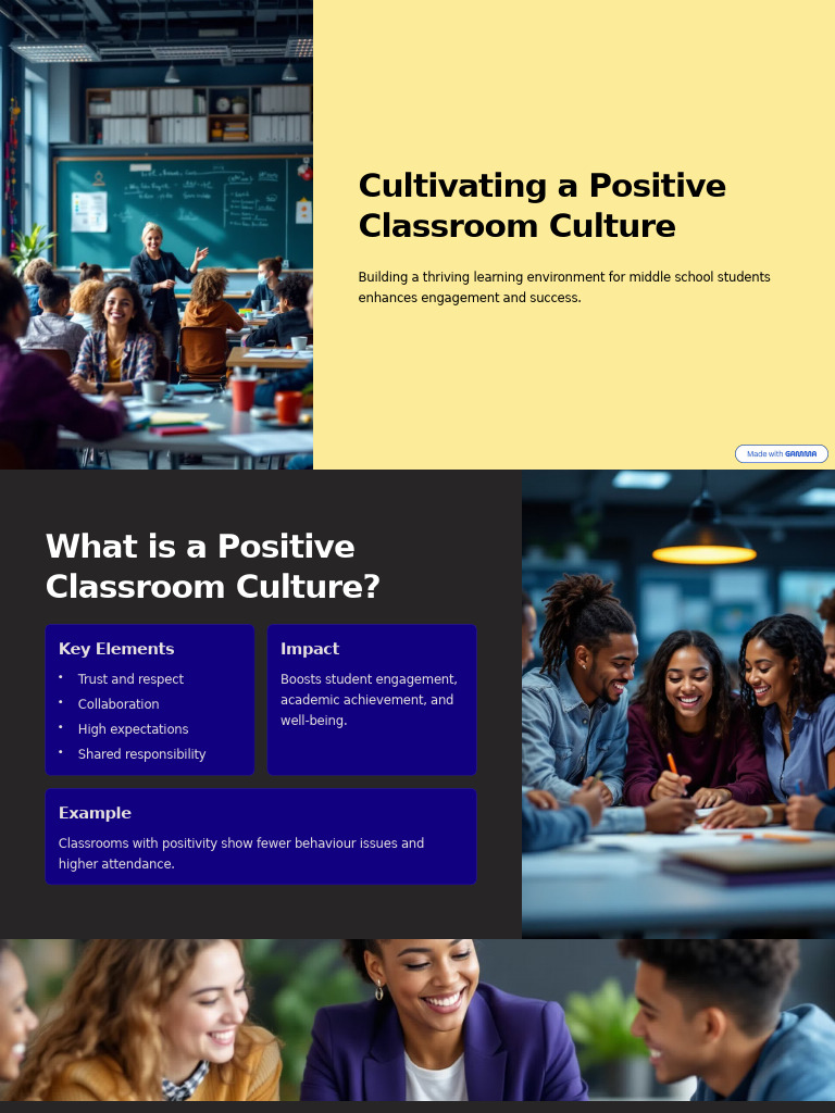 Cultivating A Positive Classroom Culture | PDF | Communication | Learning